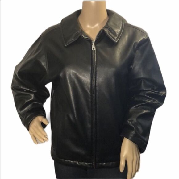 Andy Johns | Jackets & Coats | Vintage 99s Y2k Andy Johns Faux Leather ...